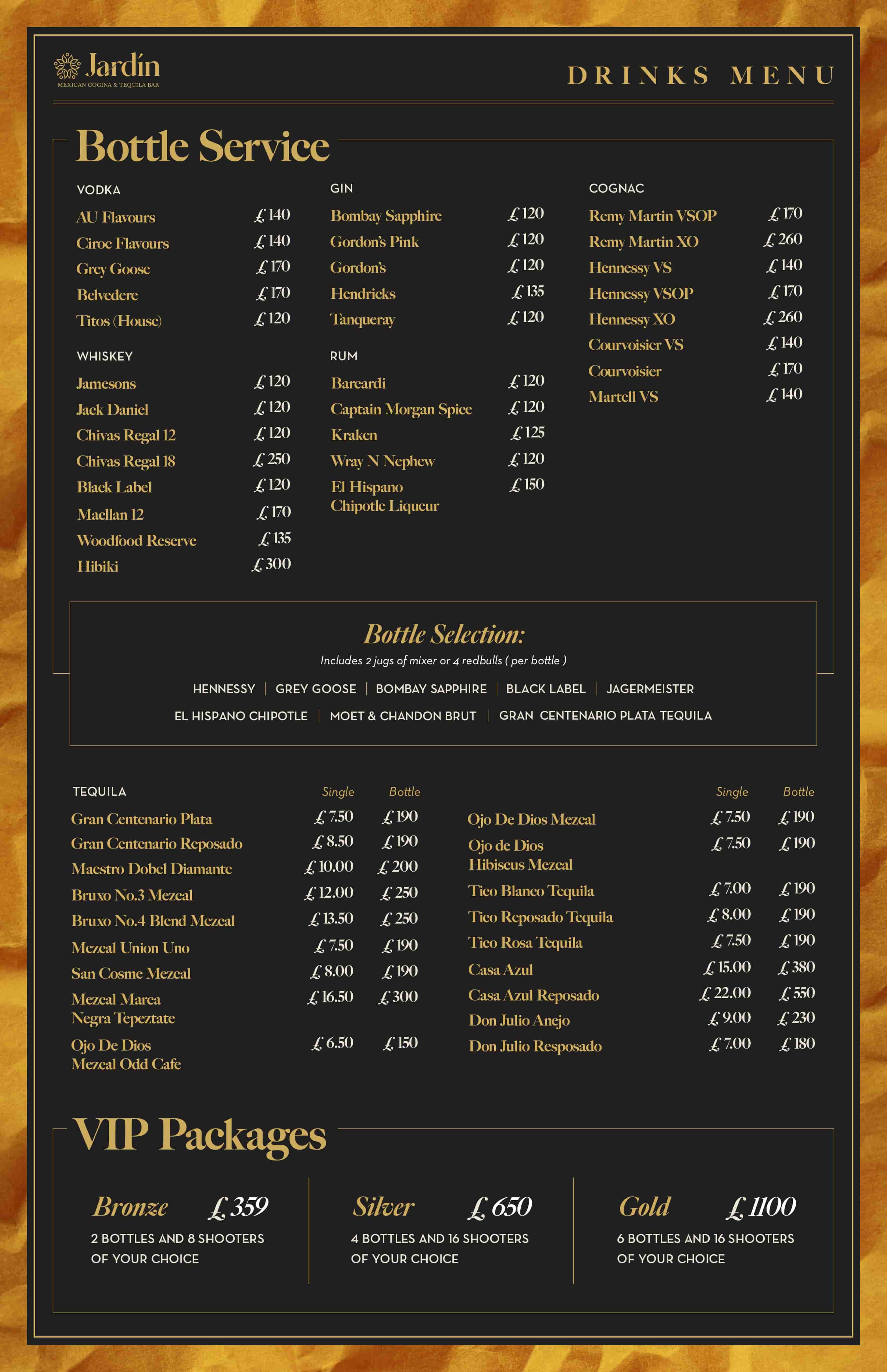 Jardin Authentic Mexican Restaurant & Tequila Bar in Watford & London